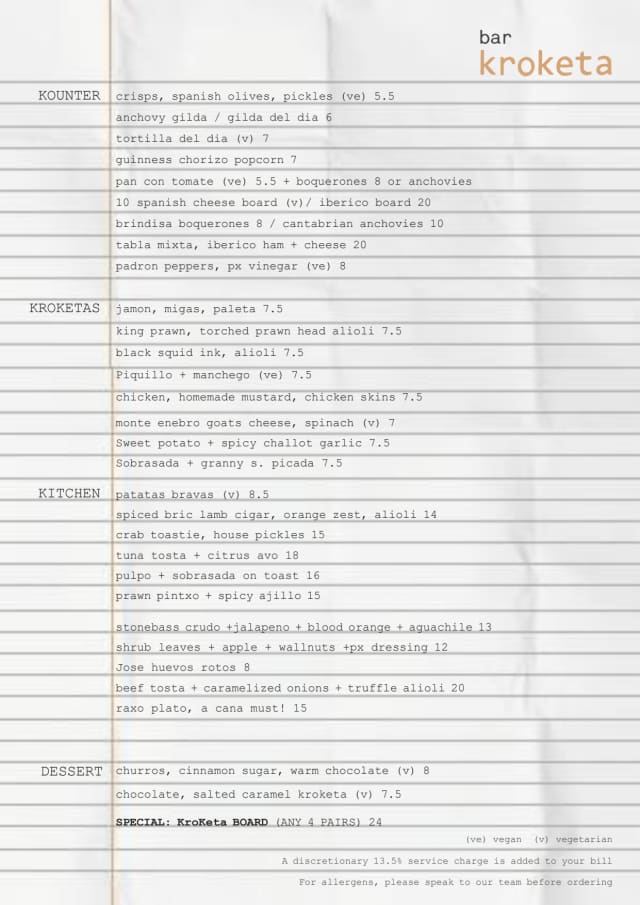 Bar Kroketa - St. Christopher’s Place in London - Restaurant Reviews ...