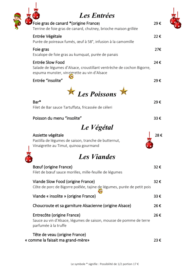 Carte et Menus 2025 - La Palette en Alsace à Wettolsheim | TheFork