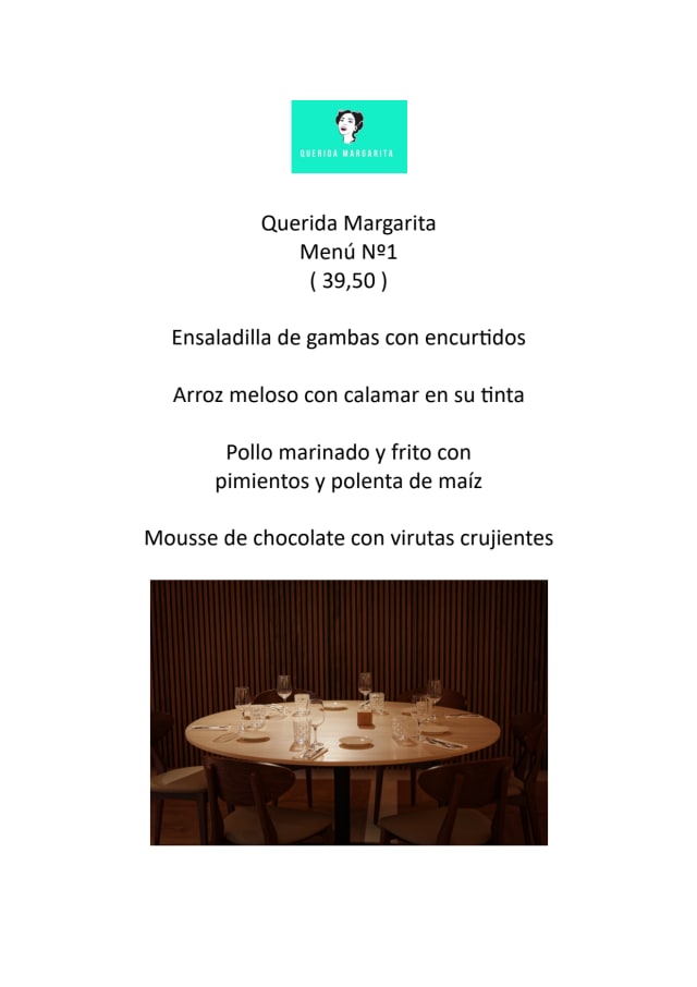 Restaurante Querida Margarita en Santander - Menú 2025, opiniones ...