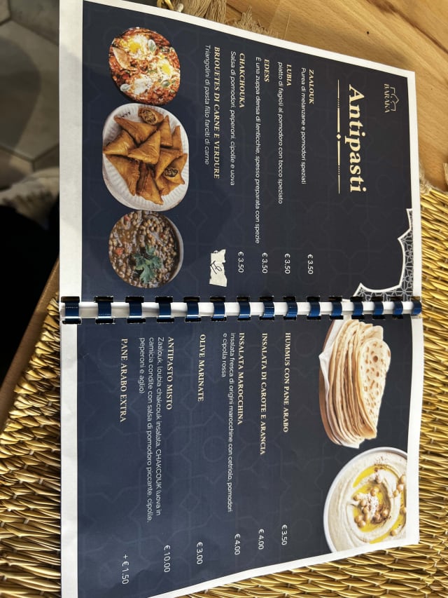 Menu 2025 - Baraka Moroccan cuisine in Bologna | TheFork