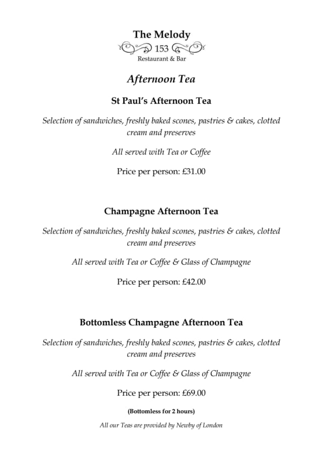 Afternoon Tea at Melody in London - Restaurant Reviews, Menus, and ...