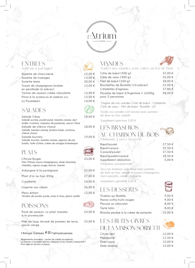 L'Atrium - Restaurant Cannes in Cannes - Restaurant Reviews, Menu and ...