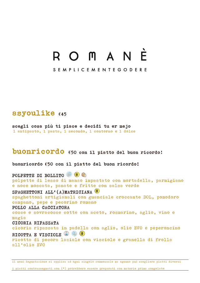 Romanè a Roma - Menu, prezzi, immagini, recensioni e indirizzo del ...