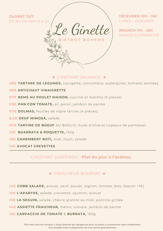 Le Ginette - Bistrot Boheme in Versailles - Restaurant Reviews, Menu ...