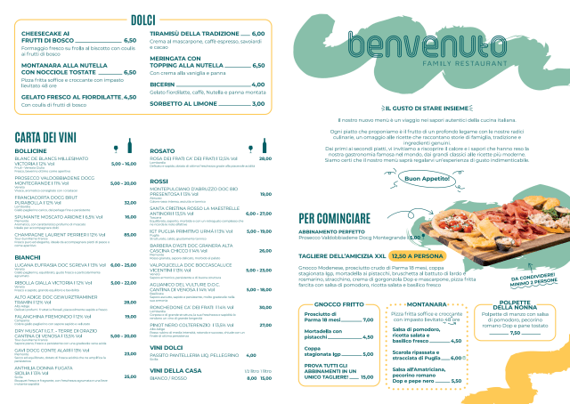 Benvenuto Family Restaurant - Torino in Turin - Restaurant Reviews ...