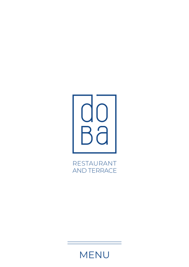 Menu 2025 - DOBA restaurant and terrace in Palermo | TheFork