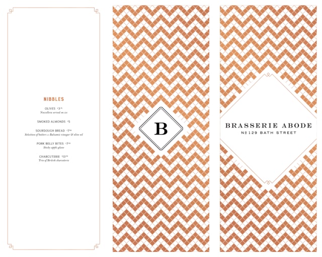 Menu 2025 - Brasserie Abode - Glasgow in Glasgow | TheFork