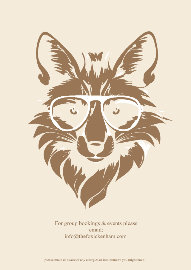 Menus 2025 - The Fox Ickenham in Uxbridge | TheFork