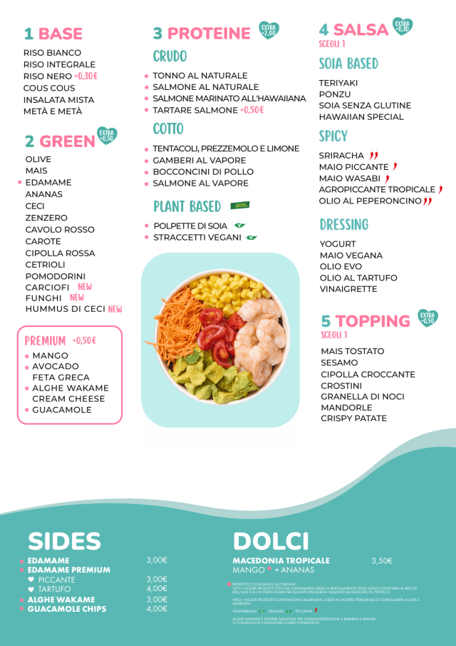 Menu 2025 - I Love Poke Milano Tortona em Milão | TheFork