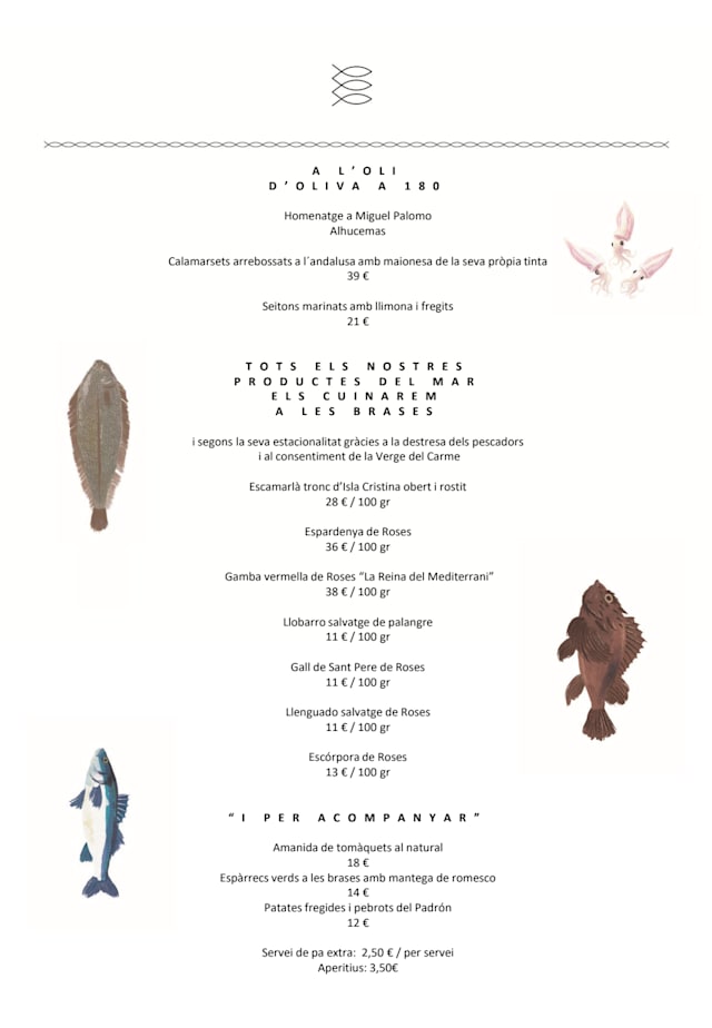 Menu 2025 - Estimar Barcelona in Barcelona | TheFork