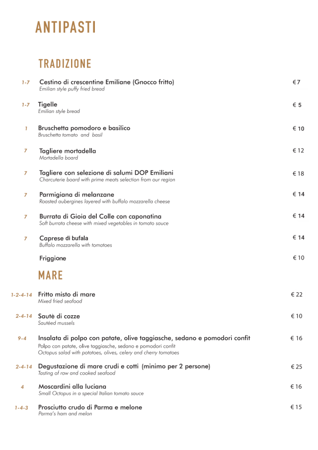 Carta y menù 2025 Actualizados - Tagliatella en Bolonia | TheFork