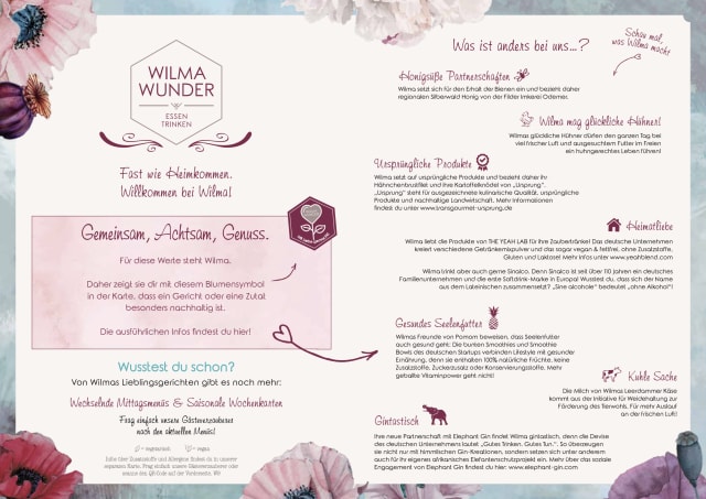 Speisekarte 2025 – Wilma Wunder Stuttgart in Stuttgart – TheFork