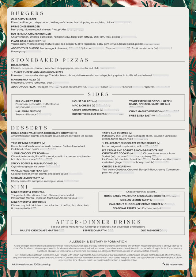 Menus 2025 - The Devon Doorway in Wirral | TheFork