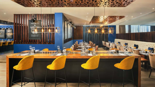 The Gallery Restaurant at Hilton London Heathrow Airport T5 in Slough ...
