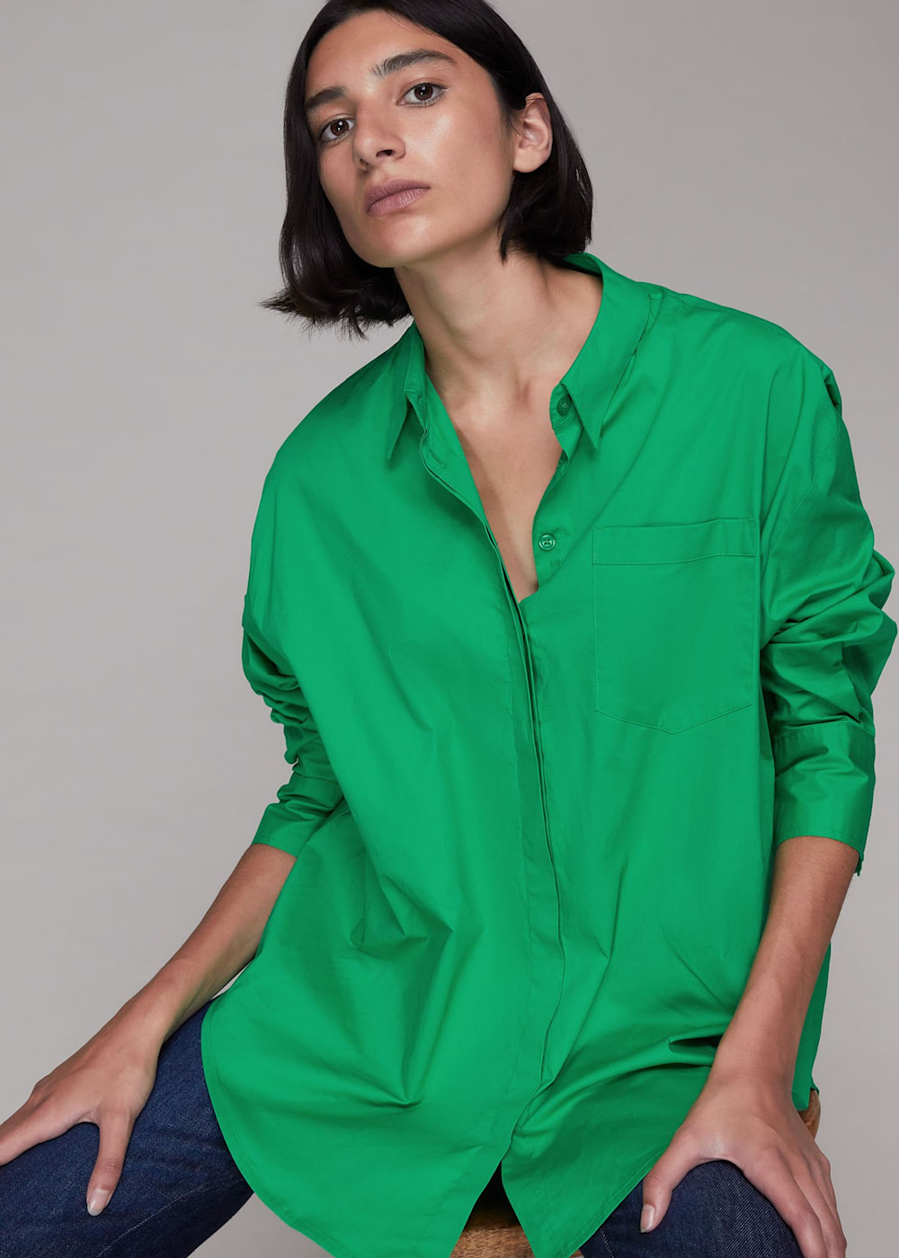 Green Oversized Shirt | WHISTLES | Whistles US | Green Oversized Shirt | WHISTLES | Whistles US |