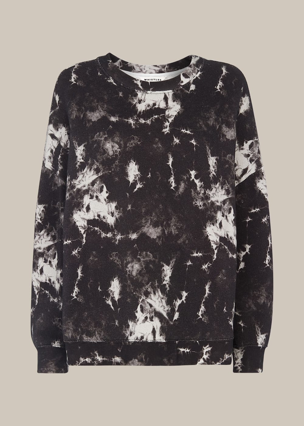 Black/Multi Tie Dye Sweatshirt | WHISTLES | Whistles US | Black/Multi Tie Dye Sweatshirt | WHISTLES | Whistles US |