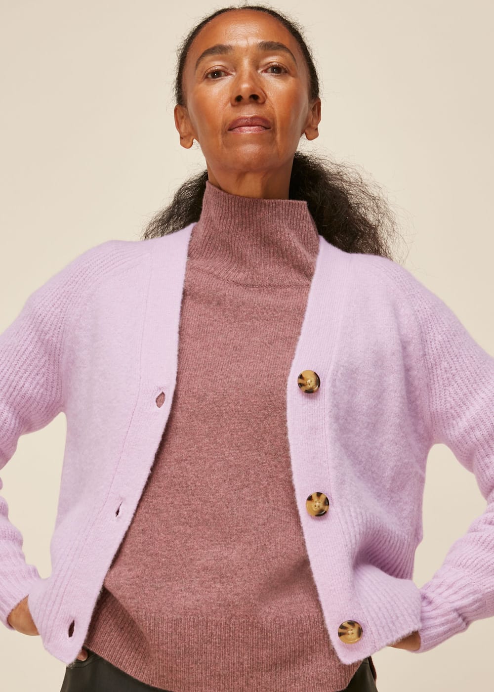Lilac Full Sleeve Knitted Cardigan | WHISTLES | Whistles US | Lilac Full Sleeve Knitted Cardigan | WHISTLES | Whistles US |