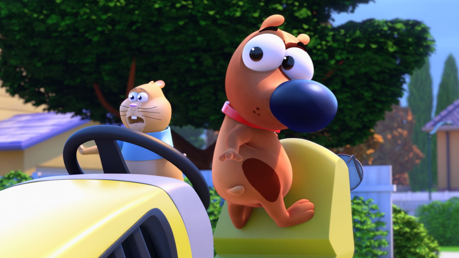 Cartoon Madra Scanraithe Greamán Clóite Cat 3 R2ZUS – Déco