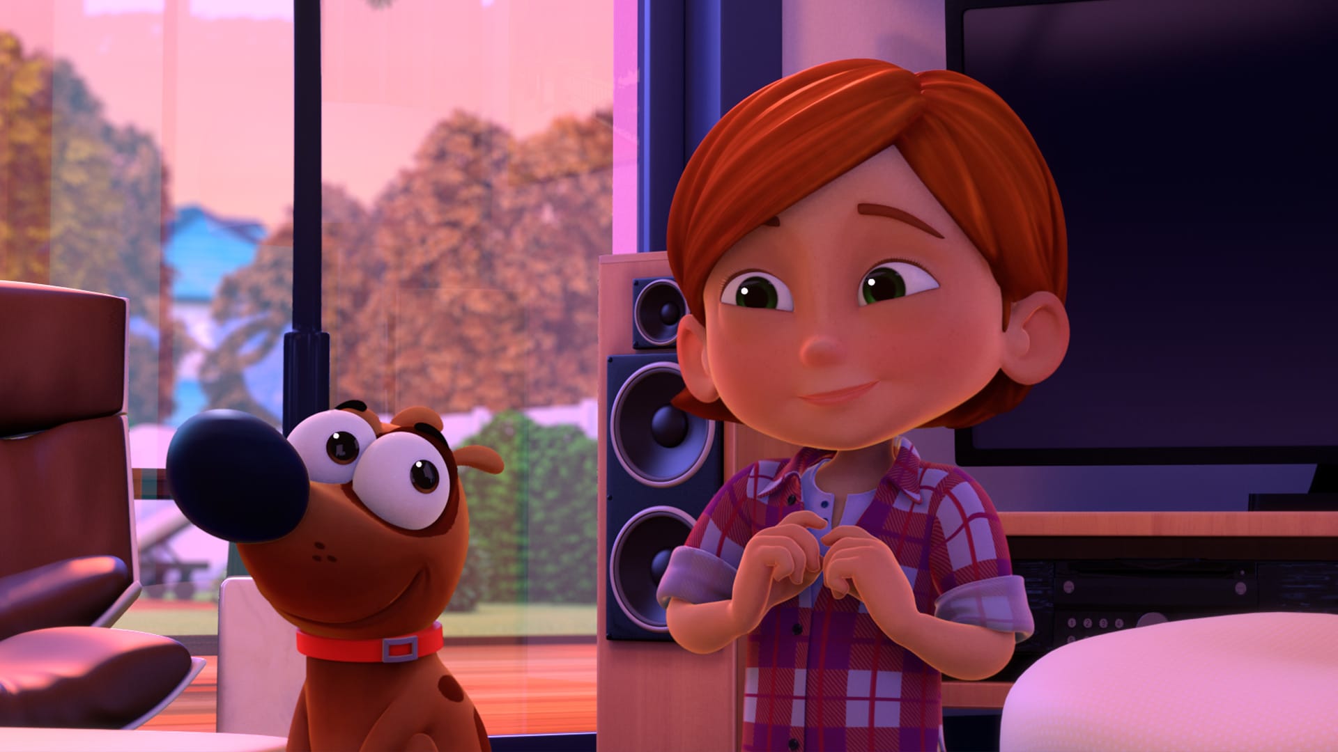 Cartoon Madra Scanraithe Greamán Clóite Cat 3 R2ZUS – Déco