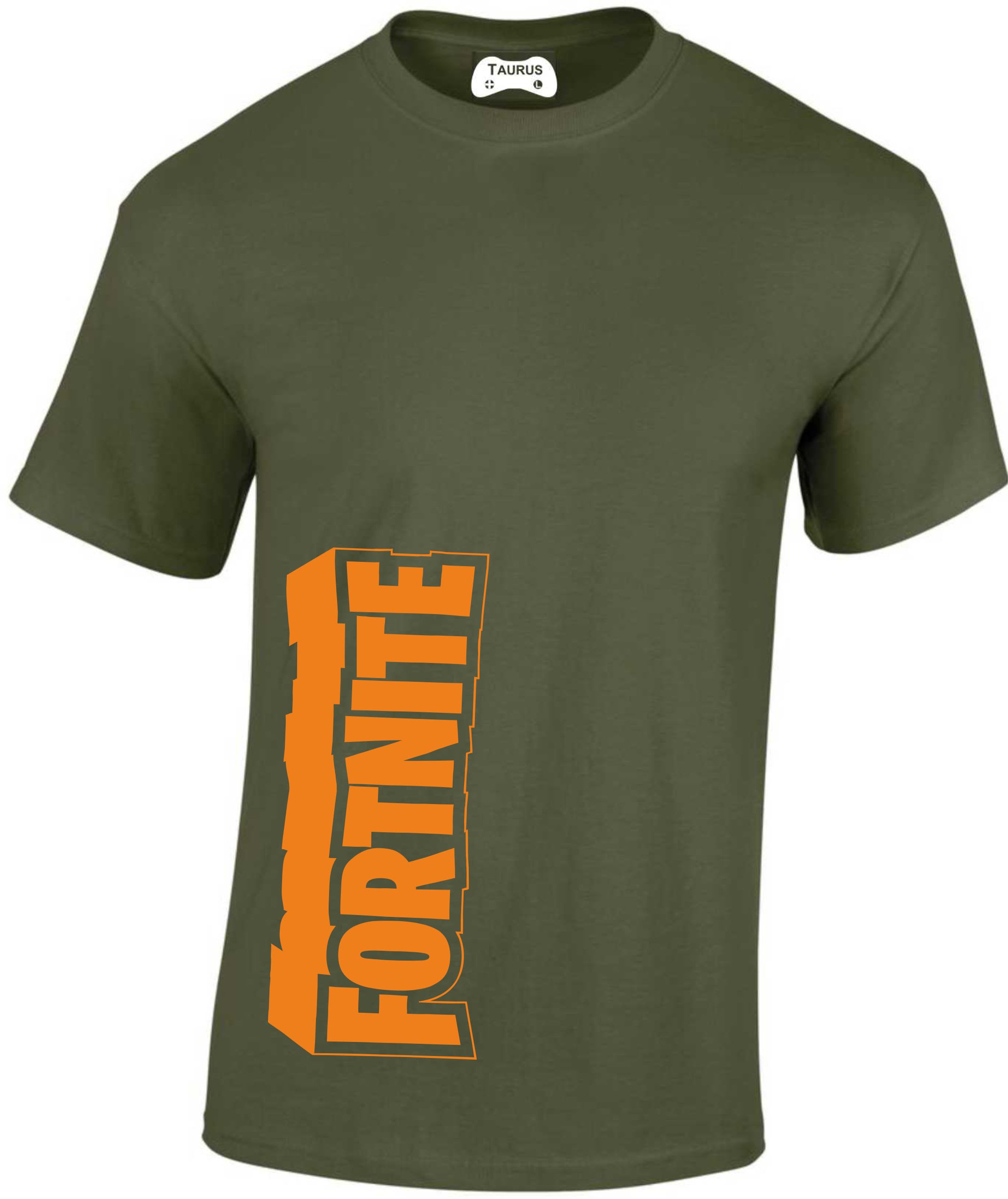 Fortnite wording with border T-shirt - Taurus Gaming T-shirts