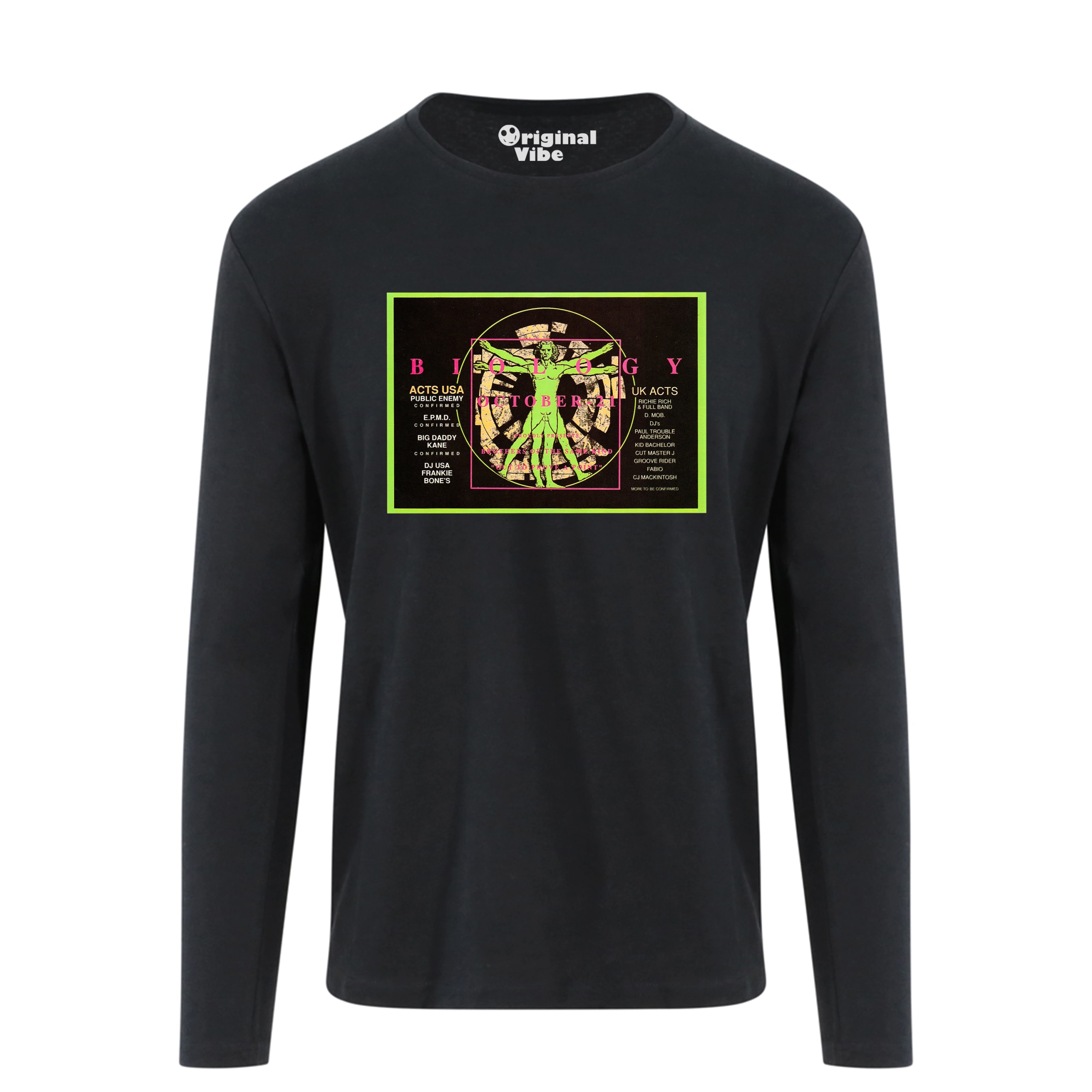 Biology 1990 Flyer Rave T Shirt - Taurus Gaming T-shirts