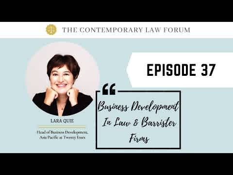 TCLF ONE-ON-ONE| Ep. 37| Business Development In Law Firms And Chamber ...