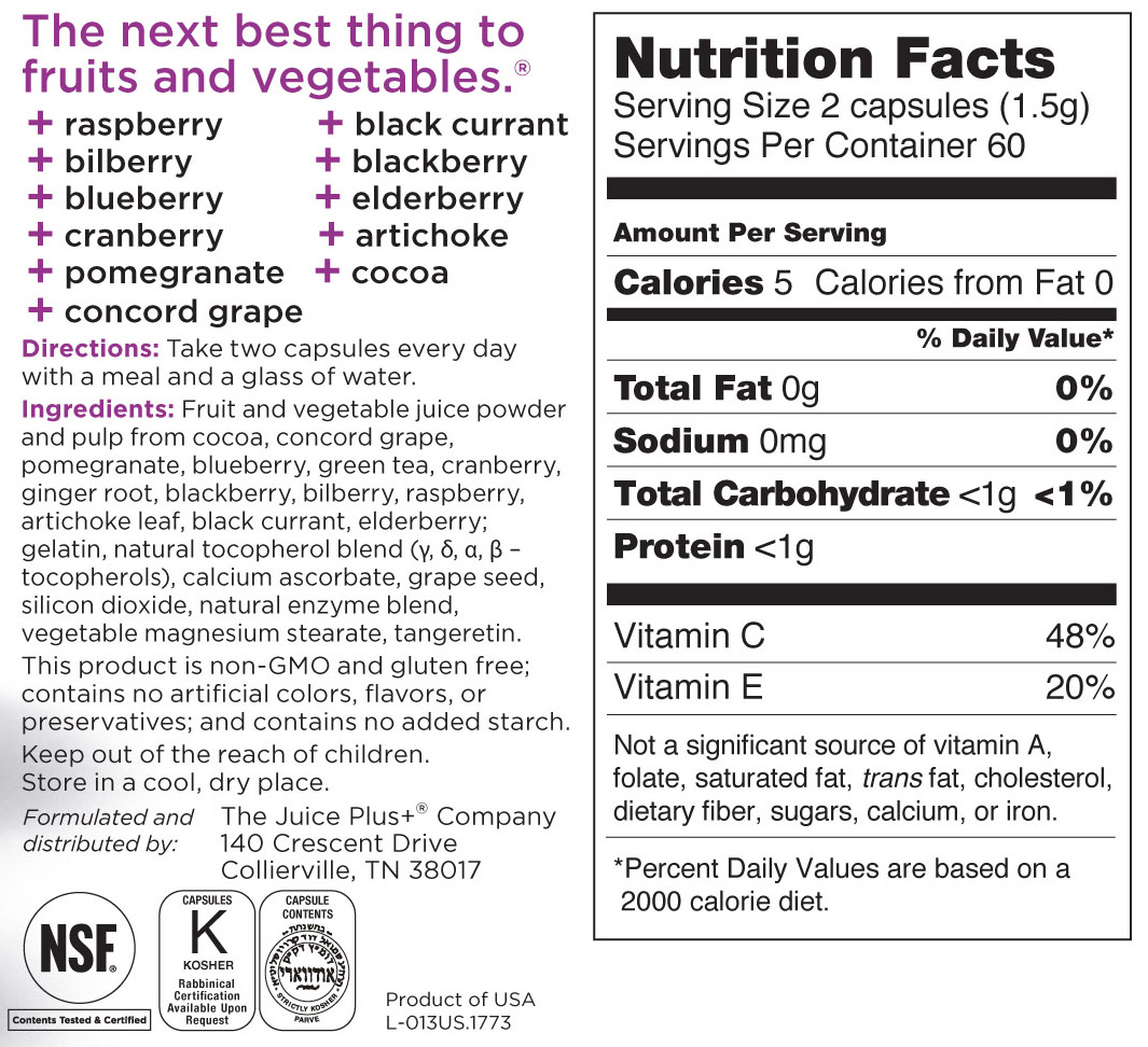 Juice Plus Nutrition Facts | Besto Blog