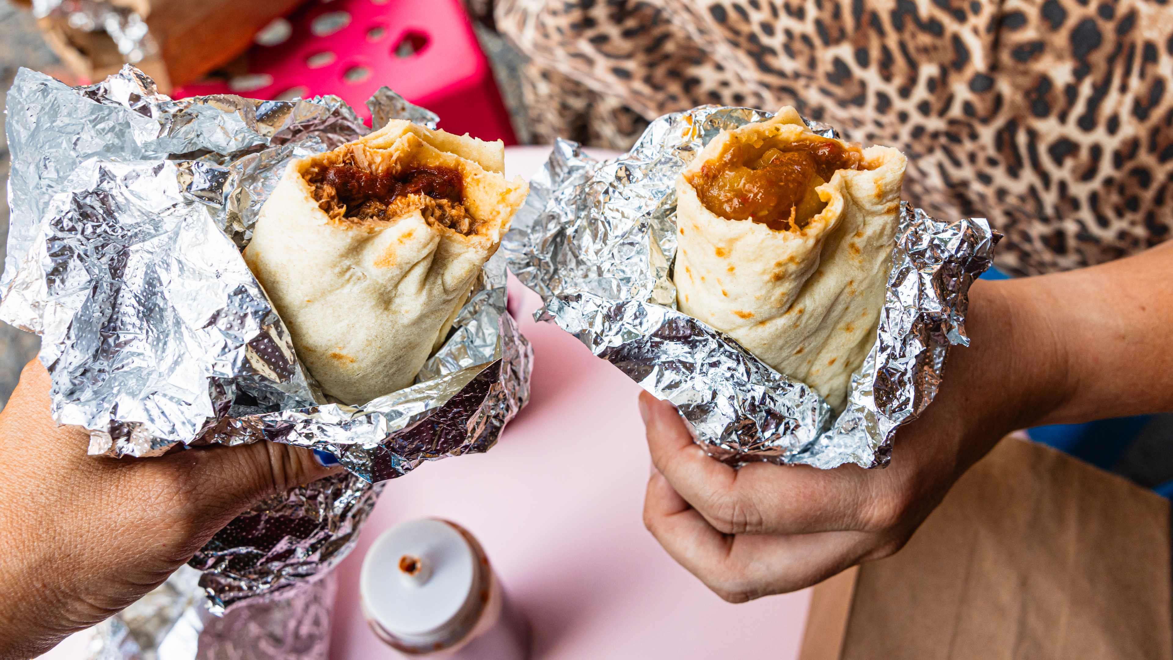 It's all about the thick, lard-laced tortillas at Burritos Juárez ...