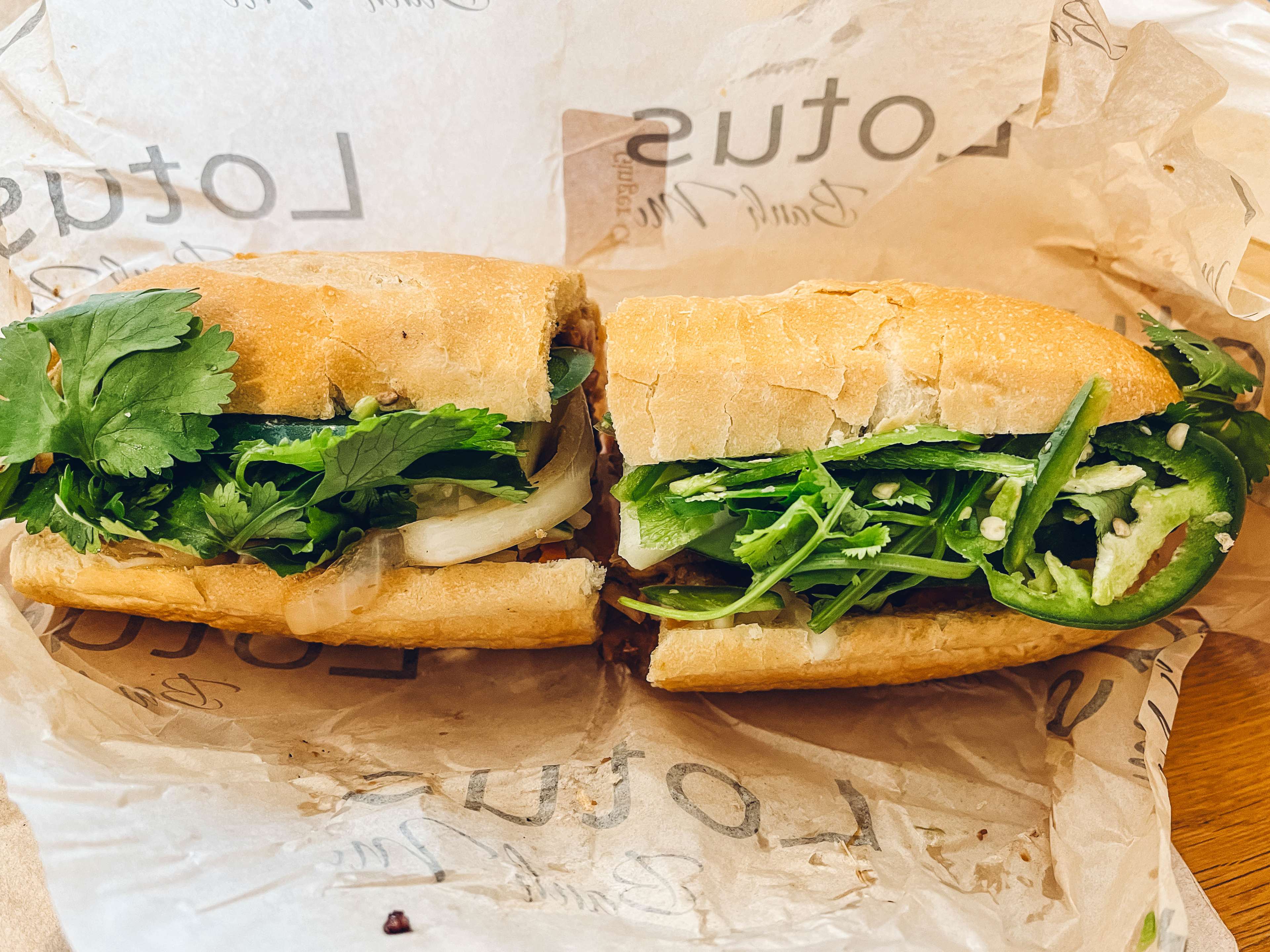 Lotus Cafe Banh Mi Sandwich