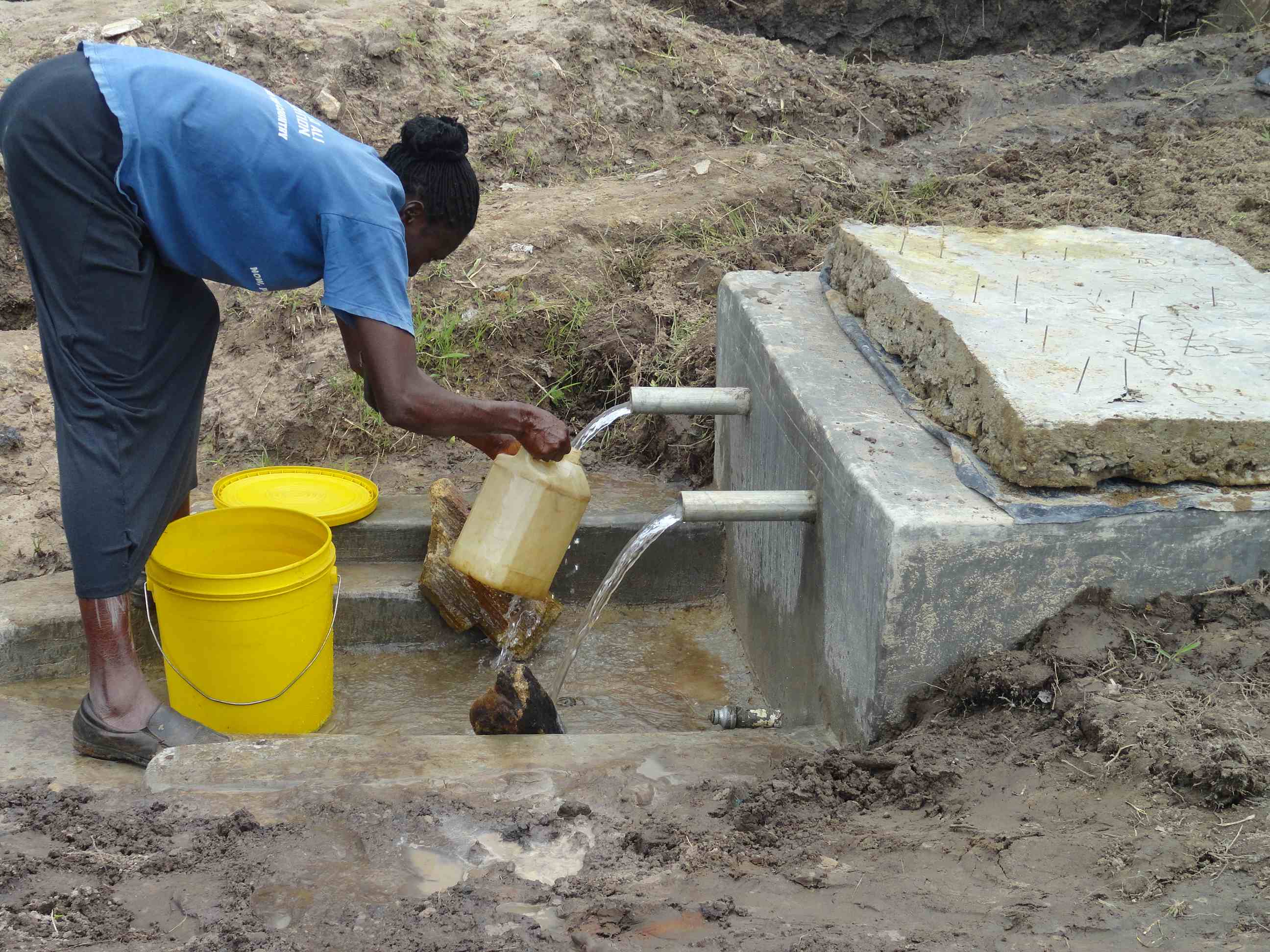 The Water Project: Kenya - Sibanga Spring Catchment Project