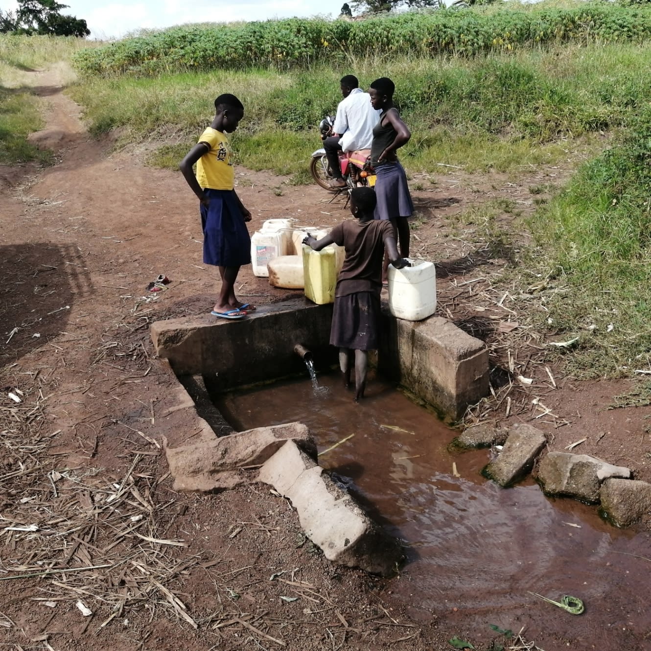 The Water Project: Uganda - Nsamya Nusaff II Well