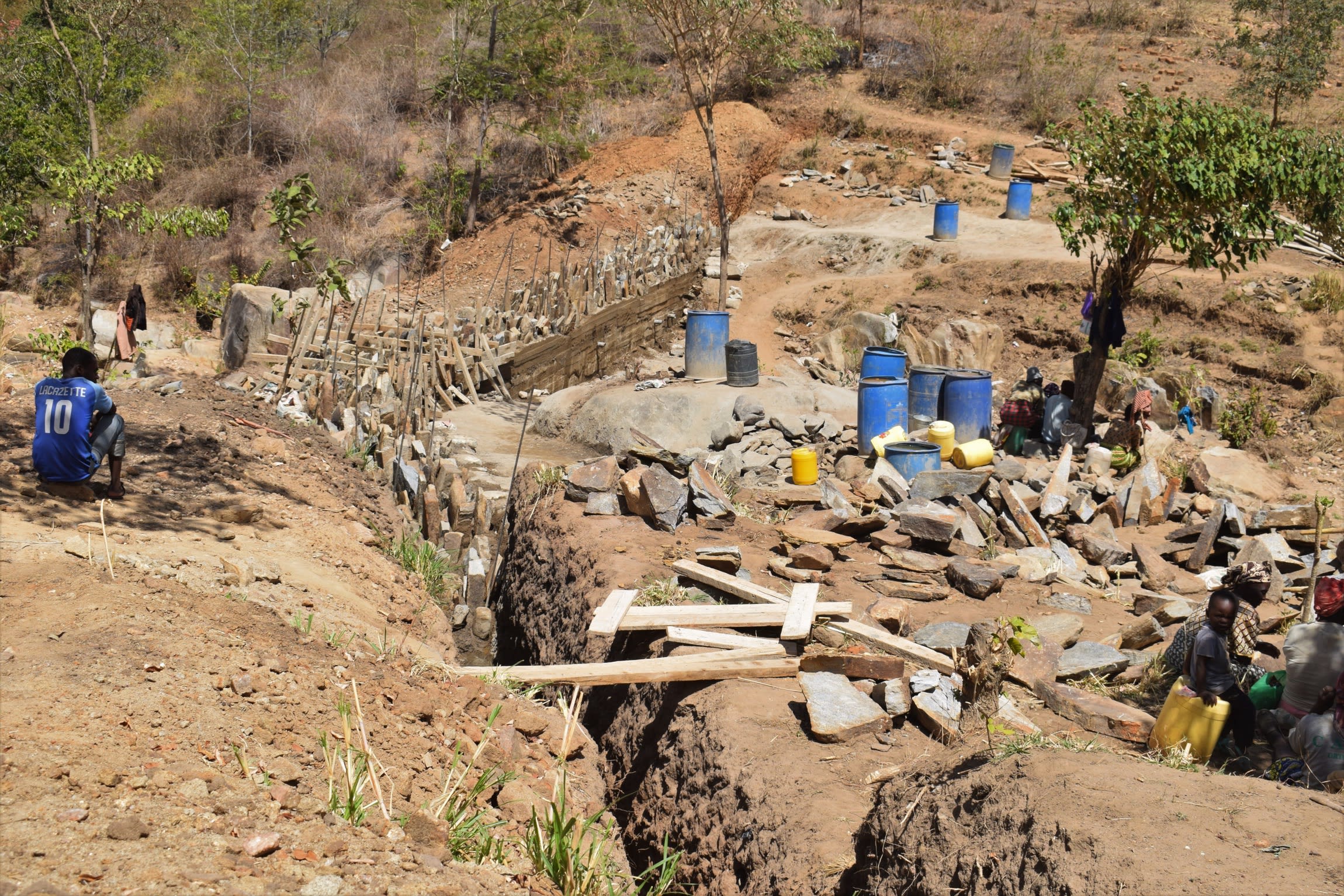 The Water Project: Kenya - Kyamwau Community B