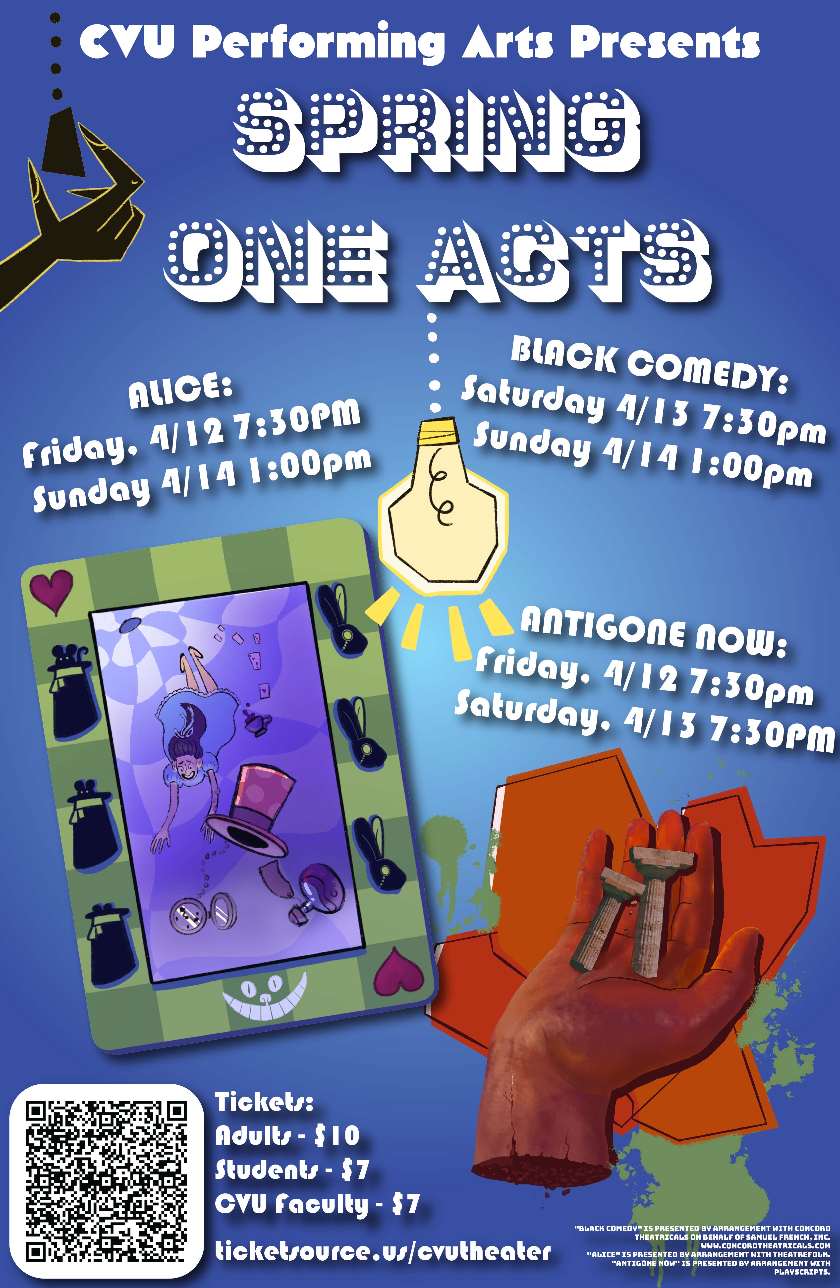 CVUHS One Acts - Alice, Antigone Now & Black Comedy | TheaterEngine