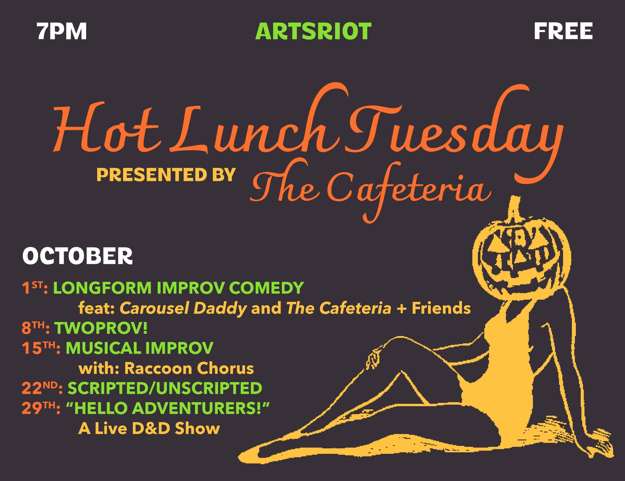 Hot Lunch Tuesday - Hosted by The Cafeteria | TheaterEngine