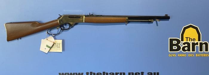 Henry Lever Action 45-70 Brass Octagon Barrel With Large Loop