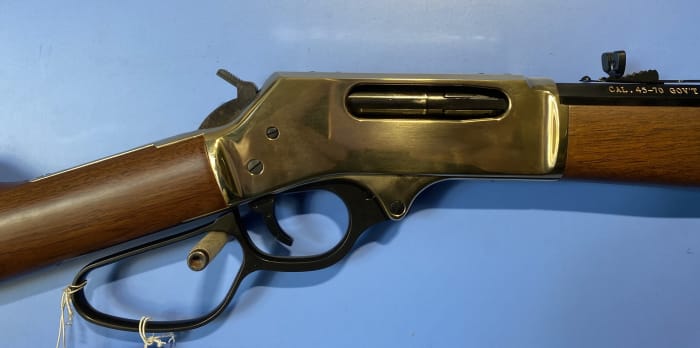 Henry Lever Action 45-70 Brass Octagon Barrel With Large Loop