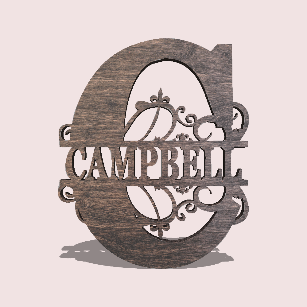 Regal Split Monogram | The Holz Brothers | Personalizable Scroll Saw ...