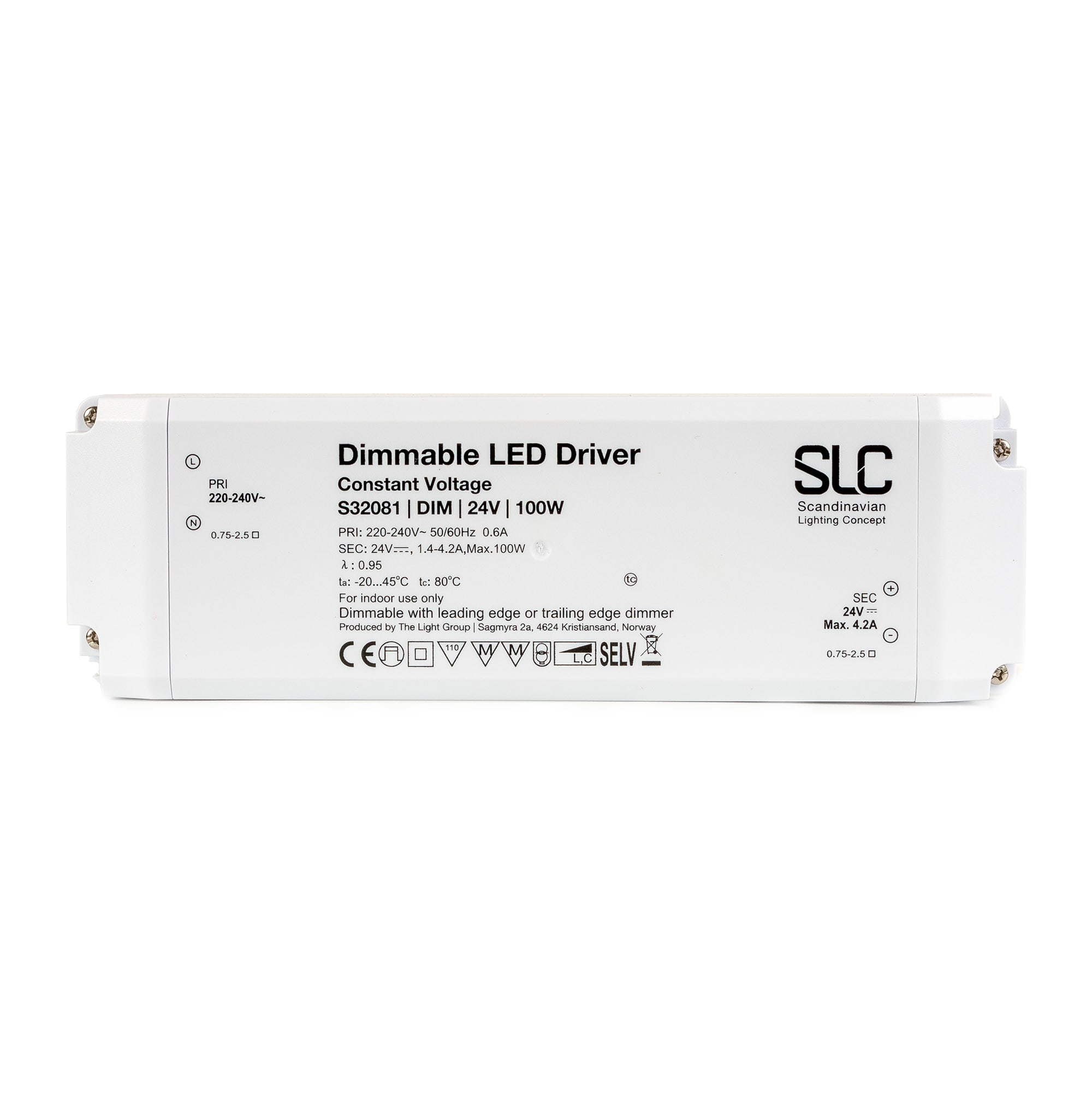 SLC Power Supply CV 24V 100W PWM Trailing Edge The Light Group