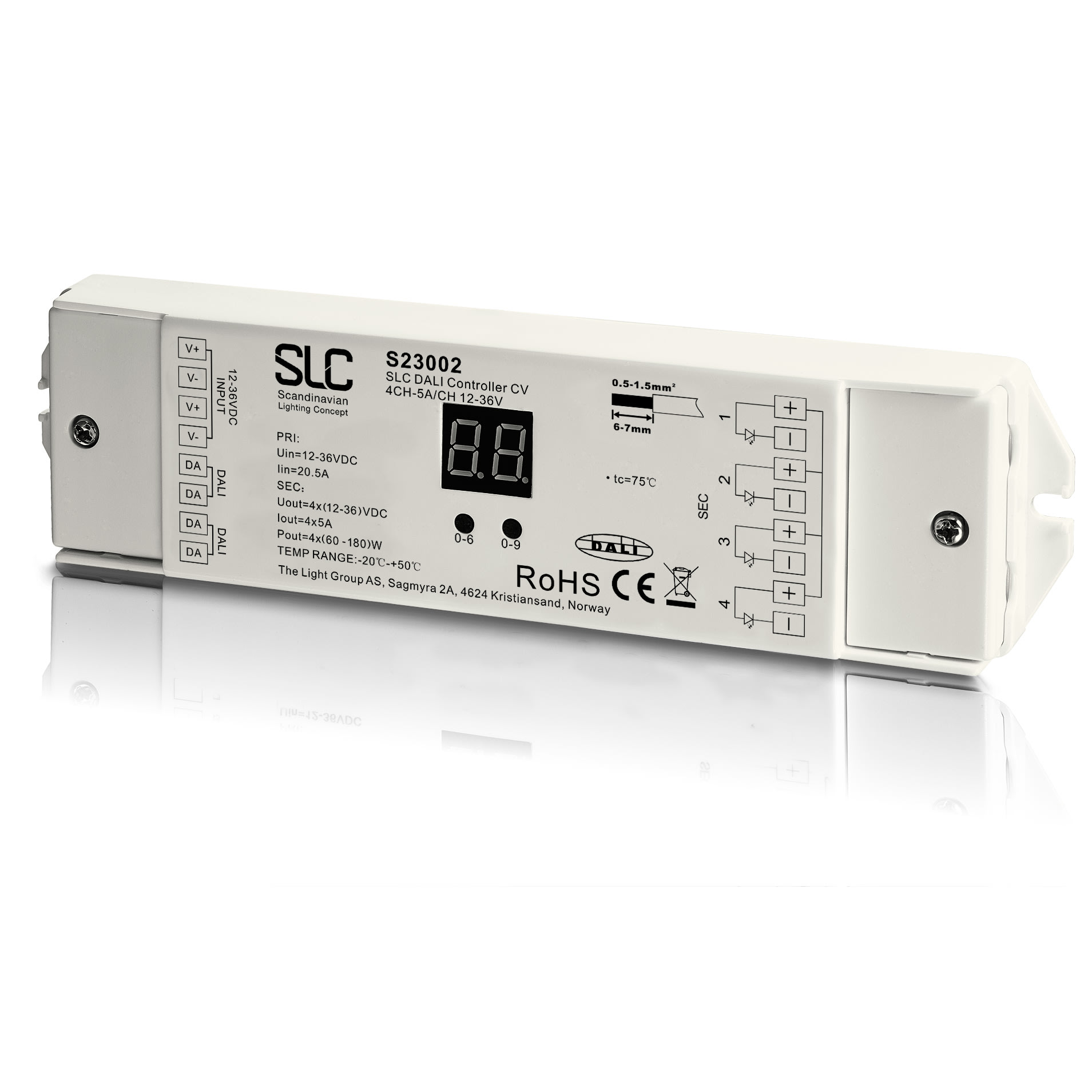 SLC DALI DT6 Controller CV 4x5A 12-36V The Light Group