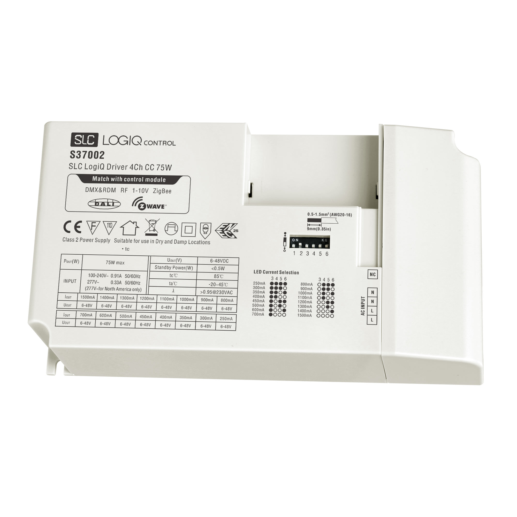 SLC LogiQ LED Driver CC Multi 75W 4CH The Light Group