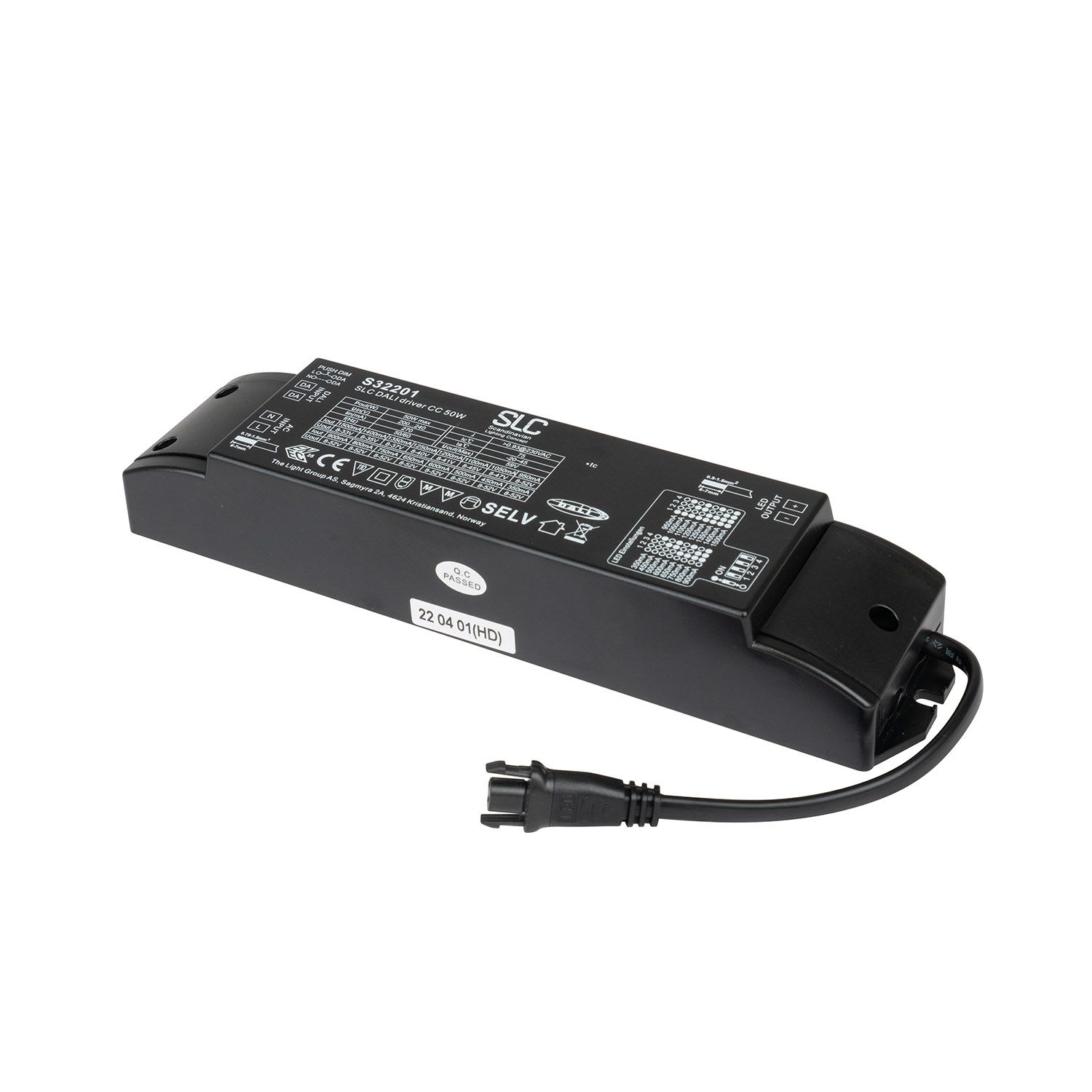 SLC LED DRIVER DALI2 CC DIP350-1500mA Max 50W QA The Light Group