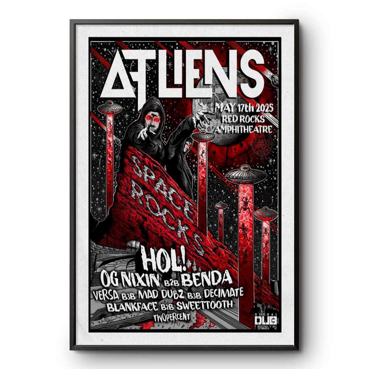 ATLiens Tour May 17 2025 Red Rocks Amphitheatre Morrison, CO Poster ...