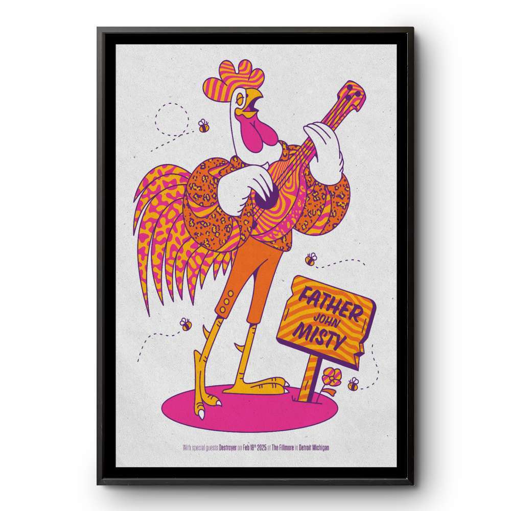 Father John Misty Detroit, MI Tour February 18 2025 Poster - ConyOwl ...