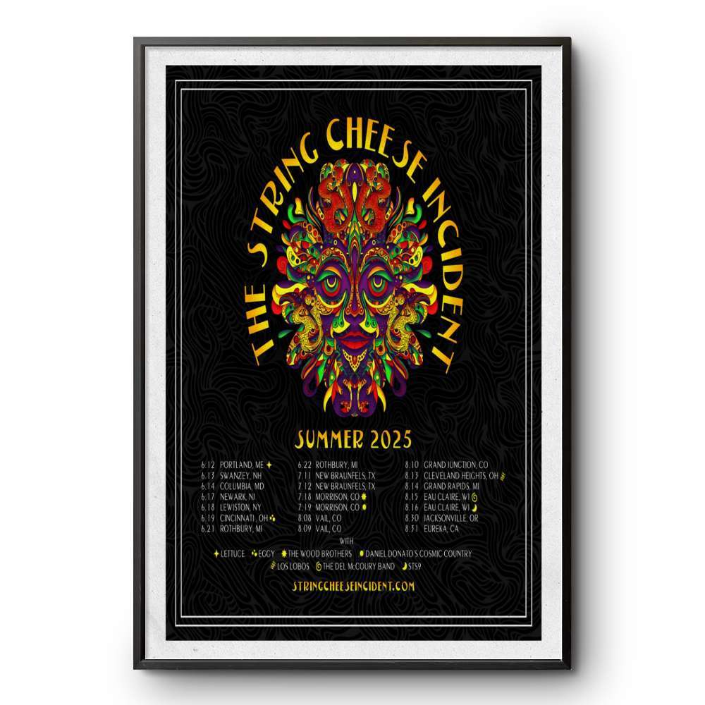 The String Cheese Incident Poster Summer Tour 2025-Portrait - Poster ...