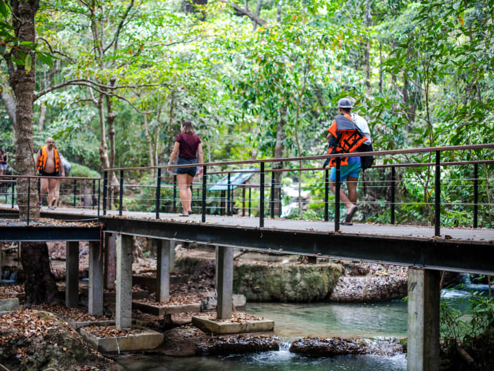 Gallery - Erawan National Park Tour: Erawan Waterfall and Bridge over ... Gallery - Erawan National Park Tour: Erawan Waterfall and Bridge over ...