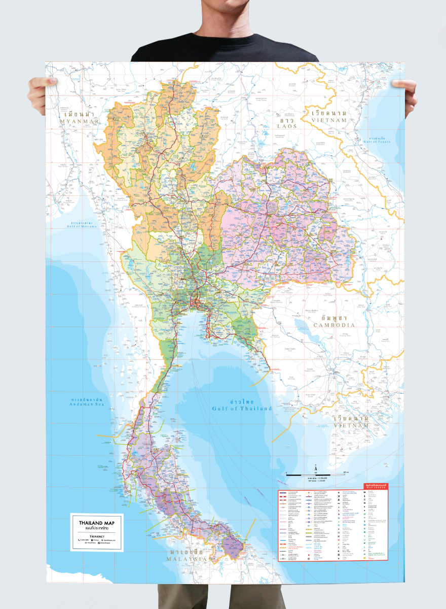 Map of Thailand | BUSINESS MAPS - THiNKNET Design Studio