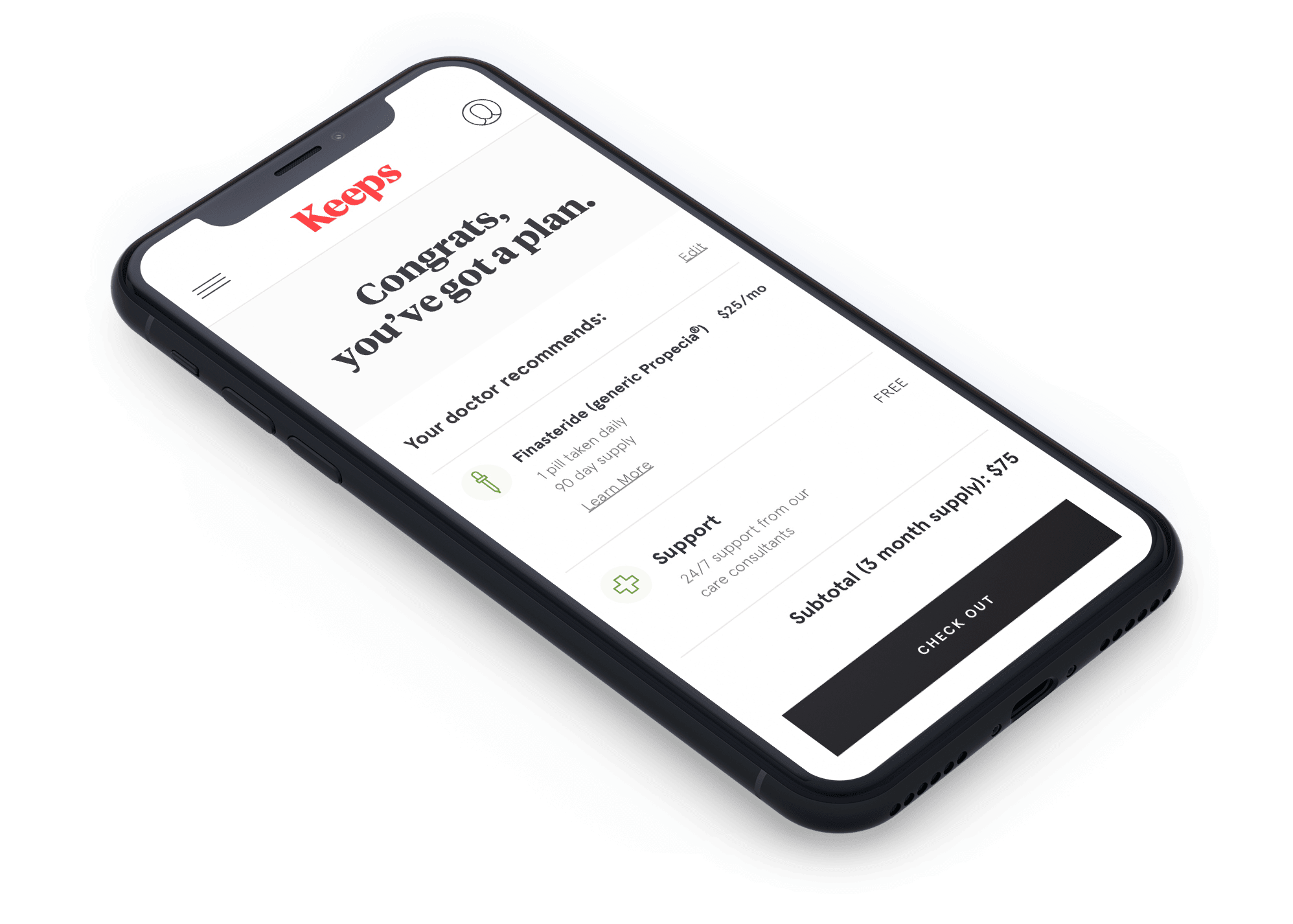 Finasteride & Minoxidil | Men’s Hair Loss Treatments | Keeps