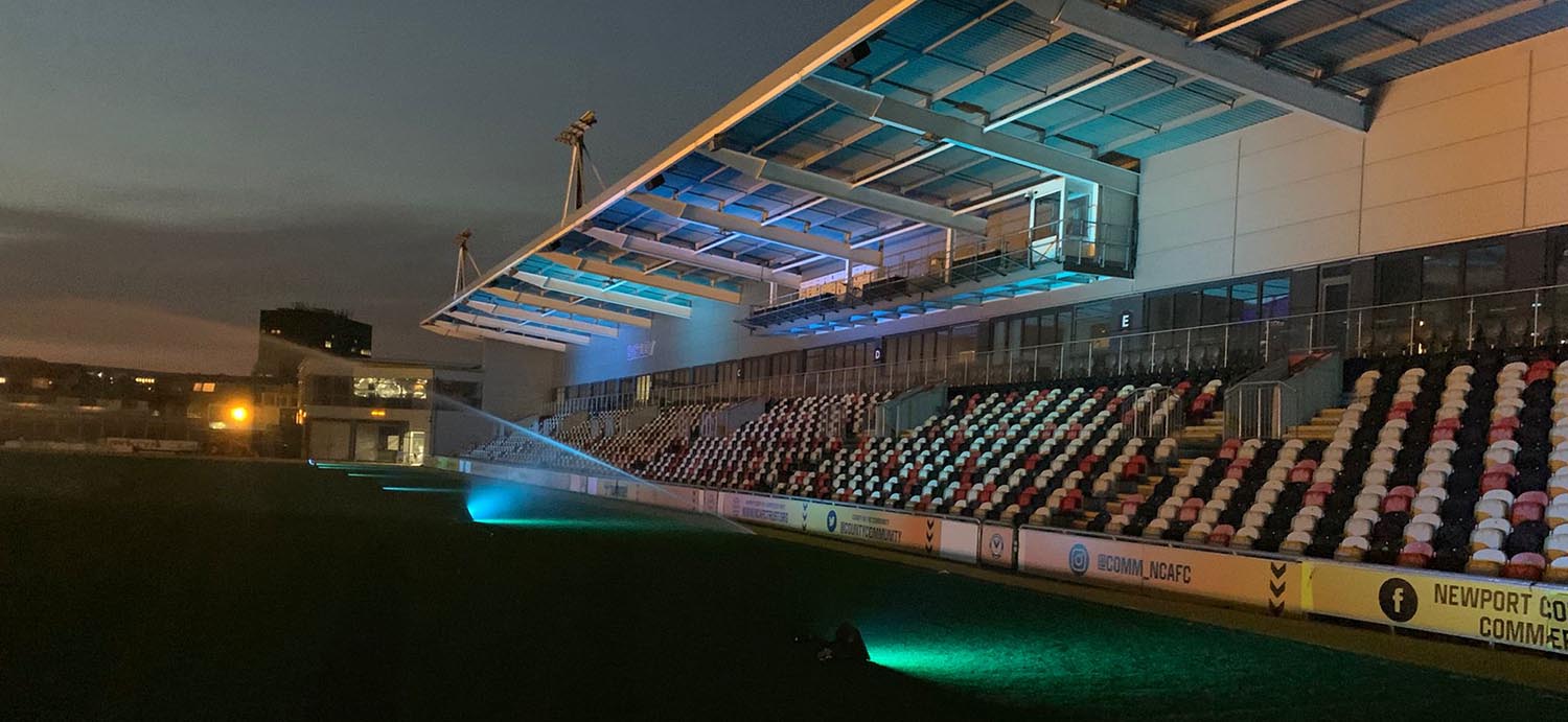 Dragon News : Lighting up Rodney Parade in reflection
