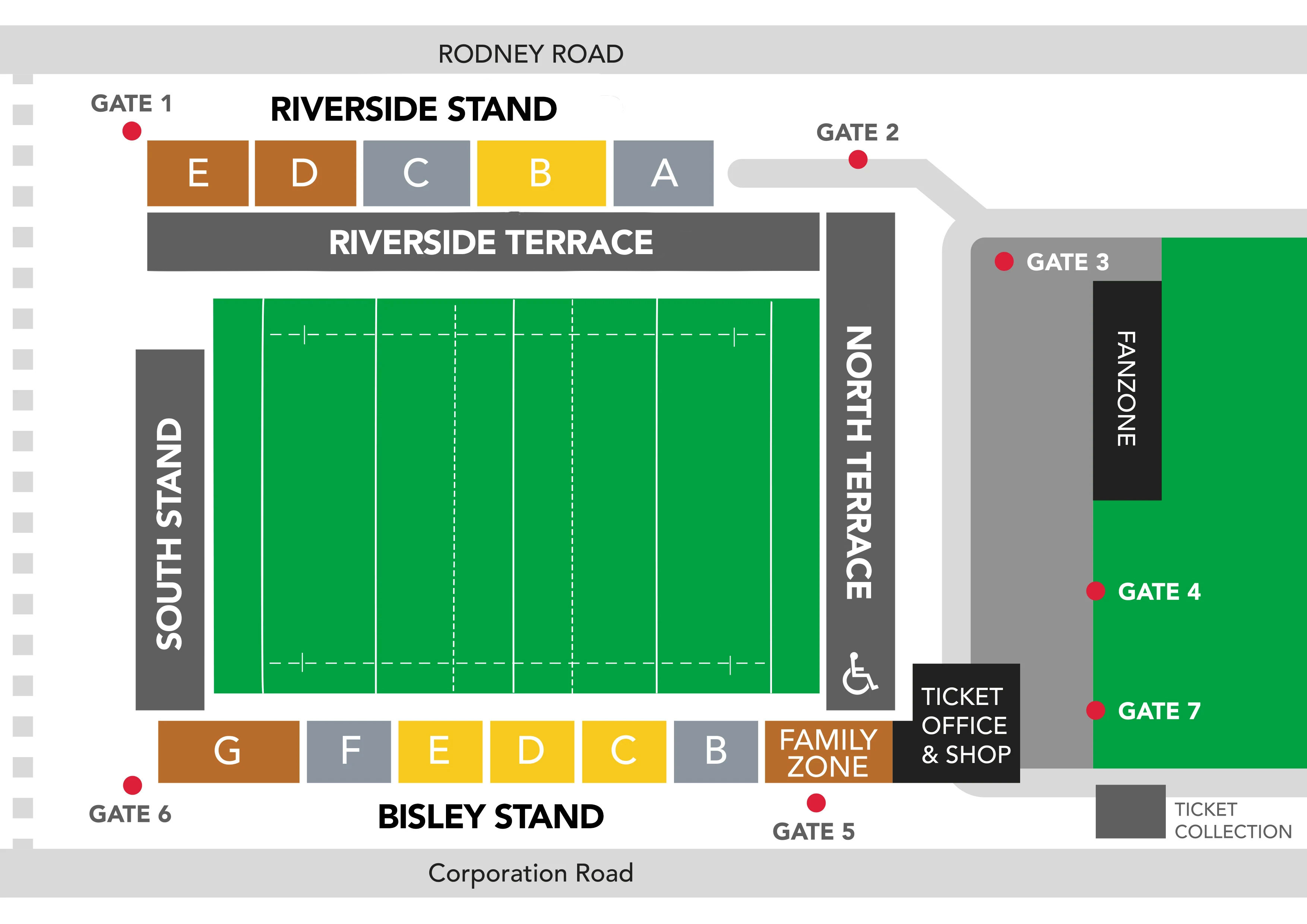 Seating Plan Rodney Parade