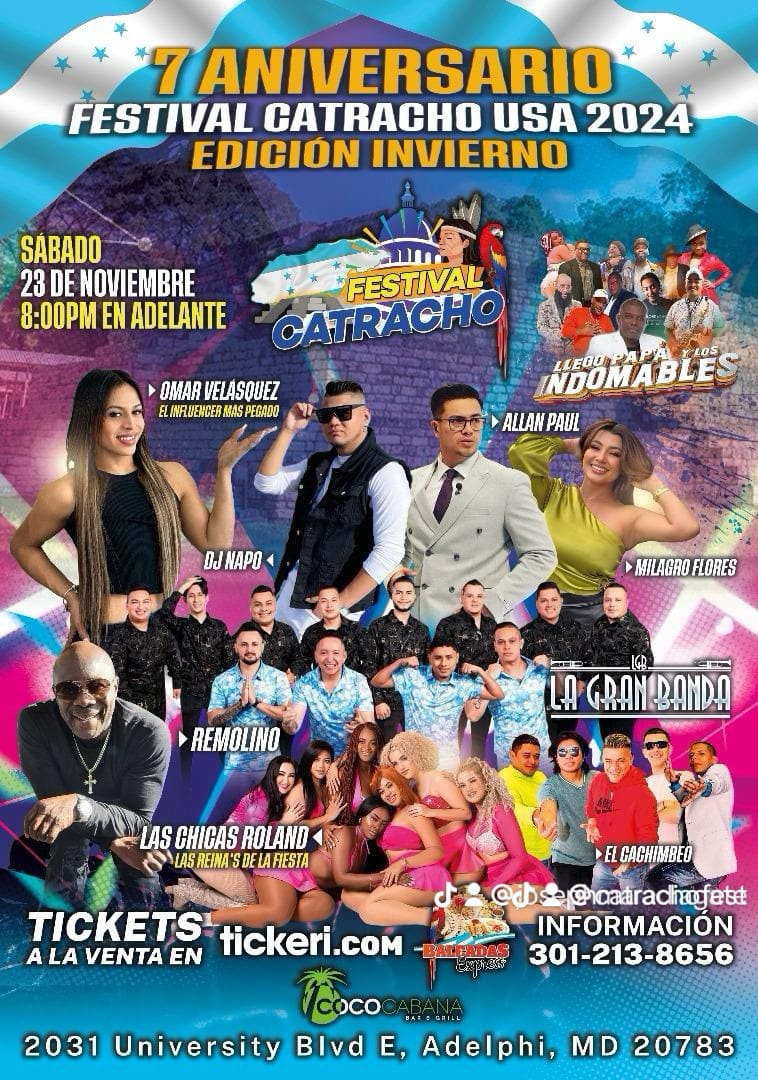 FESTIVAL CATRACHO 7 ANIVERSARIO con CHICAS ROLAND, LA GRAN BANDA, ALLAN ...